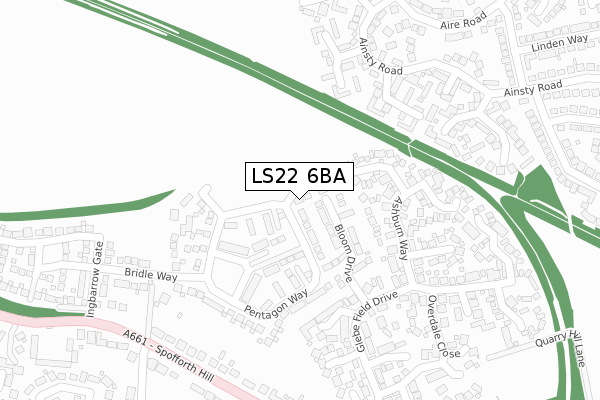 LS22 6BA maps, stats, and open data