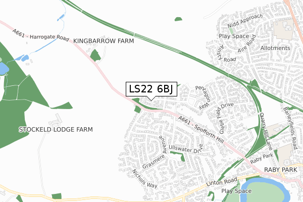LS22 6BJ maps, stats, and open data