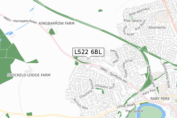 LS22 6BL maps, stats, and open data