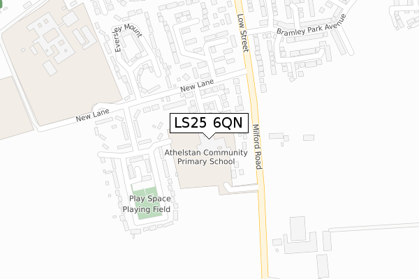 LS25 6QN maps, stats, and open data