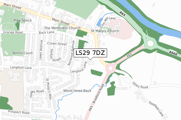 LS29 7DZ maps, stats, and open data