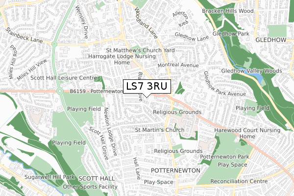 LS7 3RU maps, stats, and open data