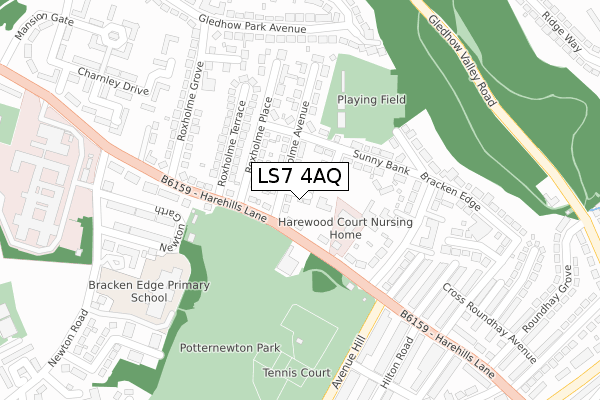 LS7 4AQ maps, stats, and open data