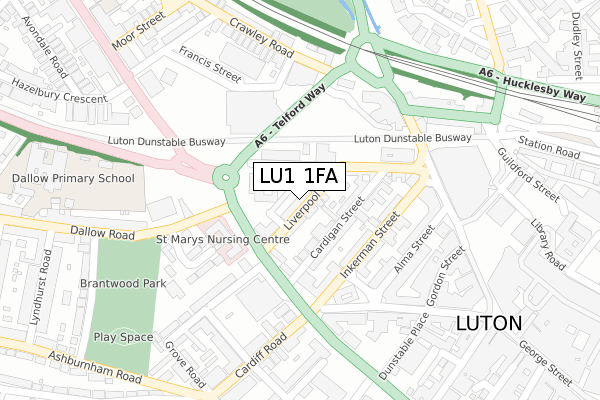 LU1 1FA maps, stats, and open data