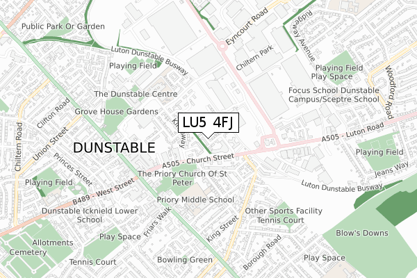 LU5 4FJ maps, stats, and open data