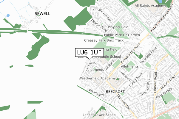 LU6 1UF maps, stats, and open data