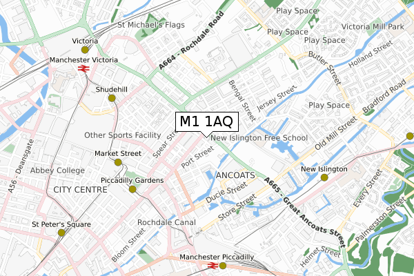 M1 1AQ maps, stats, and open data