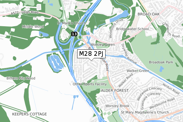 M28 2PJ maps, stats, and open data