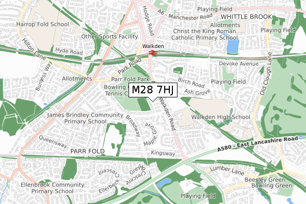 M28 7HJ maps, stats, and open data