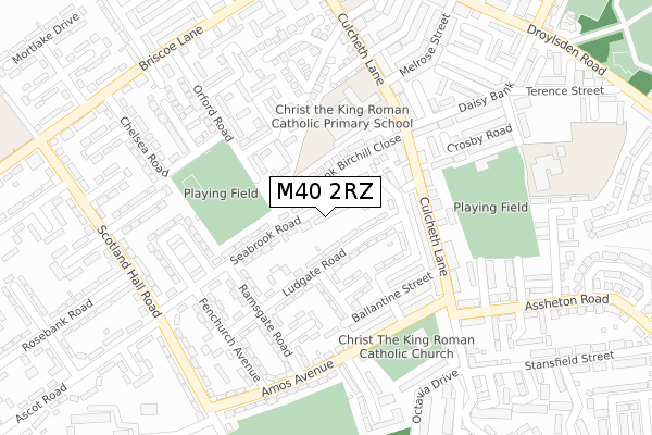 M40 2RZ maps, stats, and open data