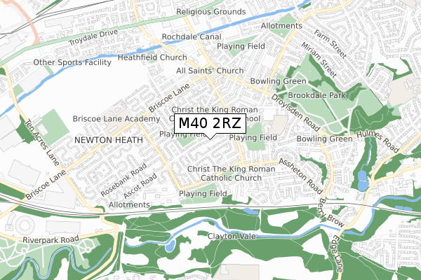 M40 2RZ maps, stats, and open data