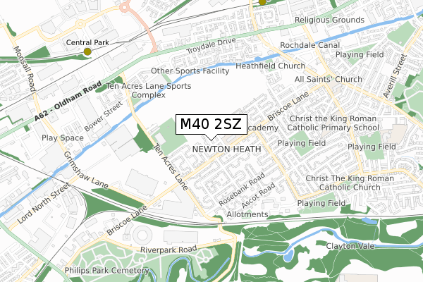 M40 2SZ maps, stats, and open data