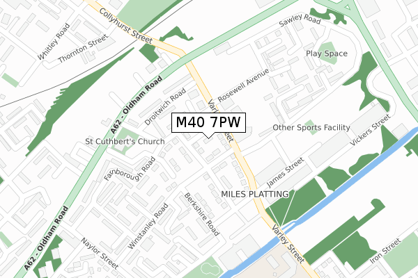 M40 7PW maps, stats, and open data