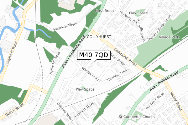 M40 7QD maps, stats, and open data
