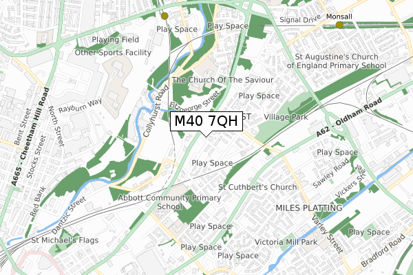 M40 7QH maps, stats, and open data