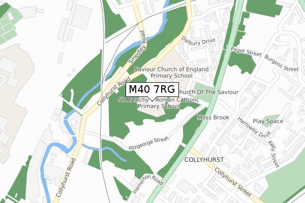 M40 7RG maps, stats, and open data