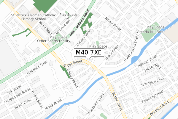 M40 7XE maps, stats, and open data