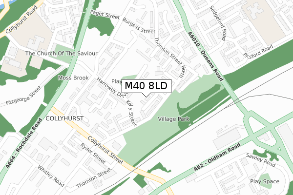 M40 8LD maps, stats, and open data