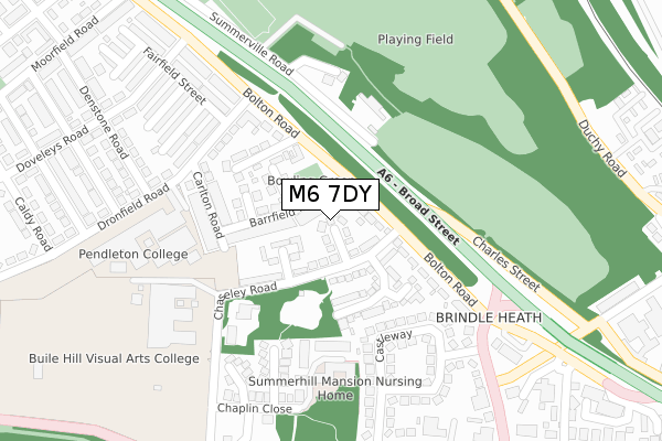 M6 7DY maps, stats, and open data