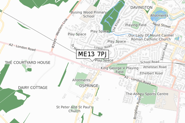 ME13 7PJ maps, stats, and open data