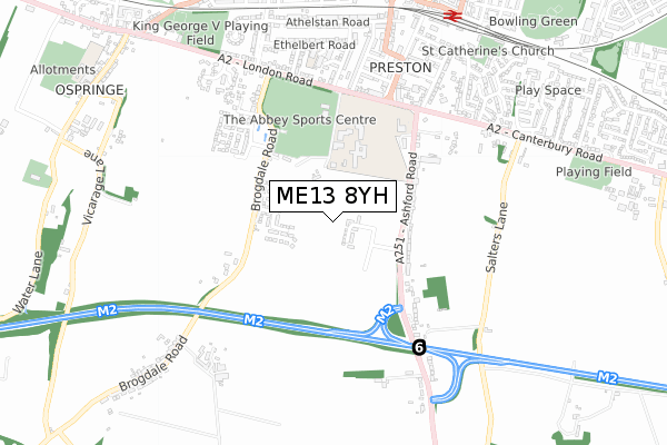 ME13 8YH maps, stats, and open data