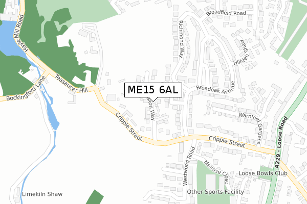 ME15 6AL maps, stats, and open data