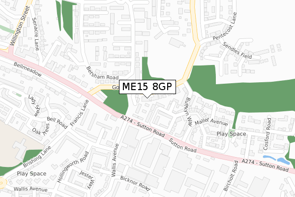 ME15 8GP maps, stats, and open data