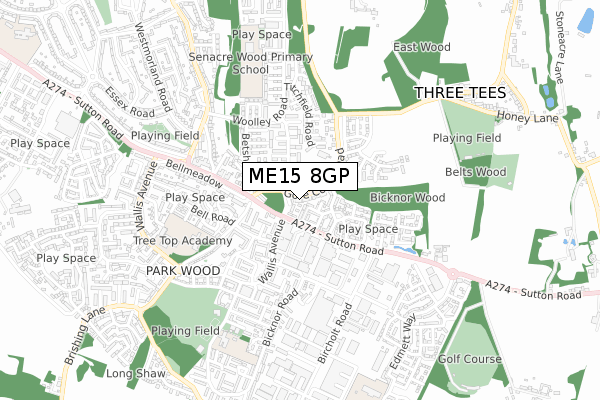 ME15 8GP maps, stats, and open data