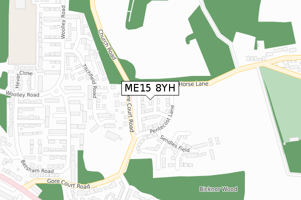 ME15 8YH maps, stats, and open data