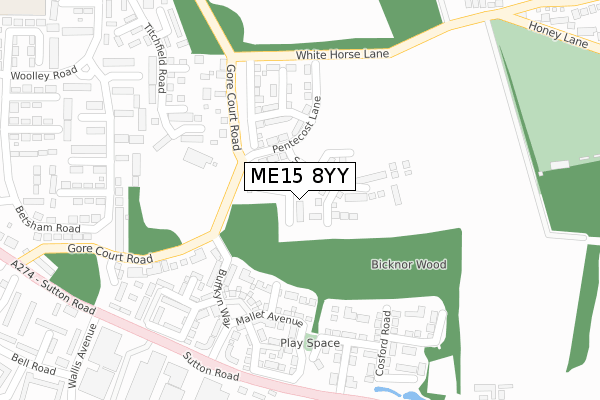 ME15 8YY maps, stats, and open data