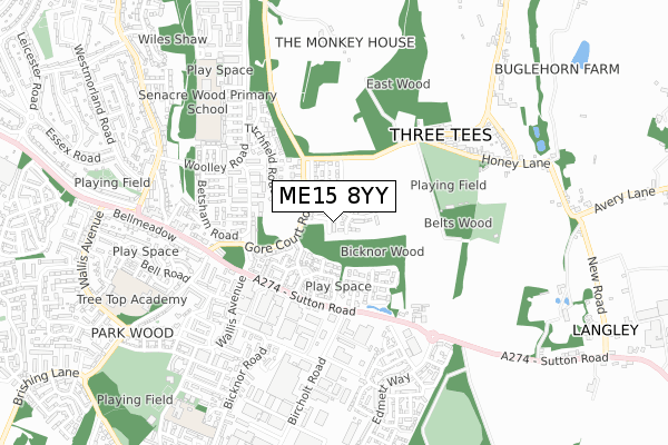 ME15 8YY maps, stats, and open data