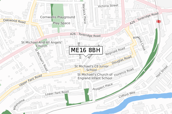 ME16 8BH maps, stats, and open data