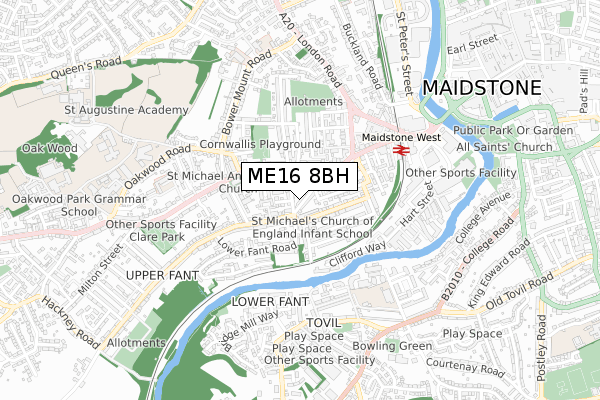 ME16 8BH maps, stats, and open data