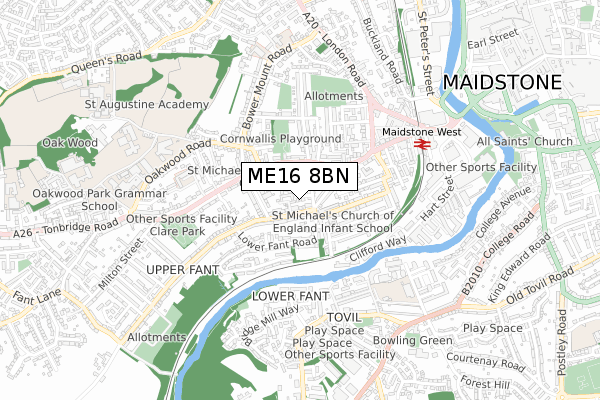 ME16 8BN maps, stats, and open data