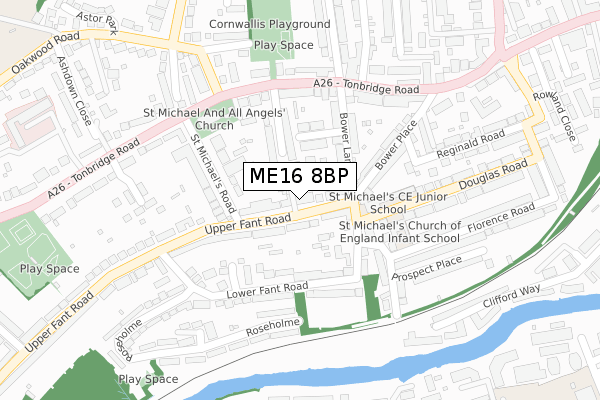 ME16 8BP maps, stats, and open data