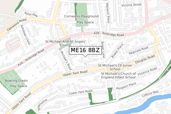 ME16 8BZ maps, stats, and open data
