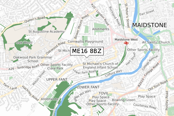 ME16 8BZ maps, stats, and open data