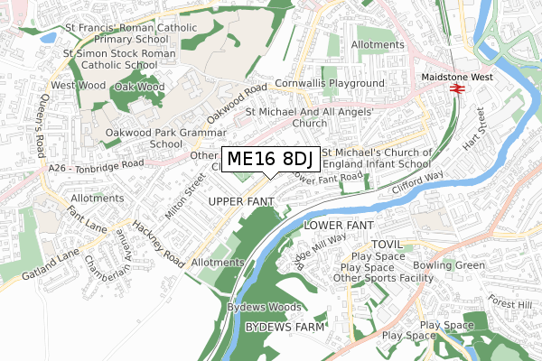 ME16 8DJ maps, stats, and open data