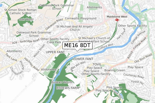 ME16 8DT maps, stats, and open data