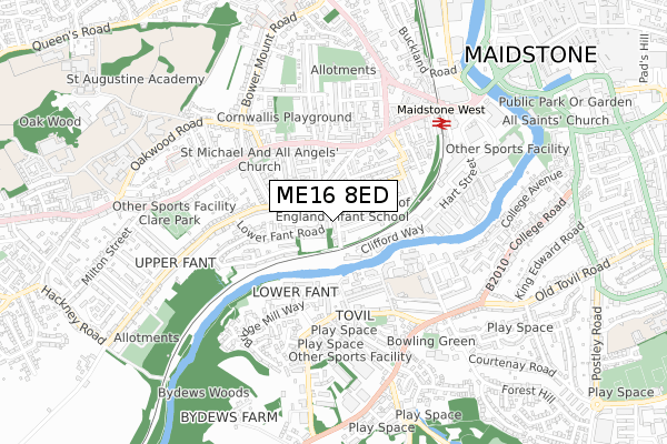 ME16 8ED maps, stats, and open data