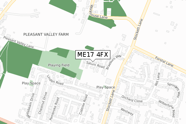 ME17 4FX maps, stats, and open data