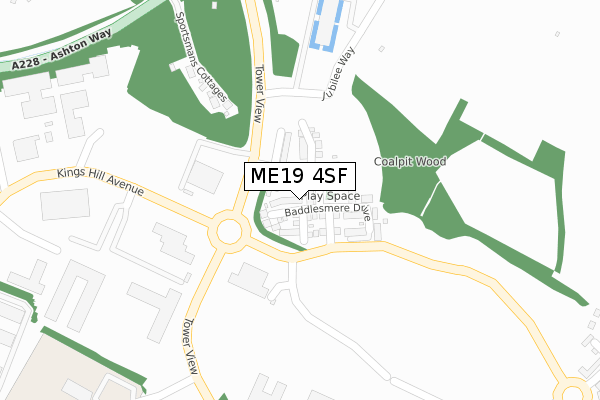 ME19 4SF maps, stats, and open data