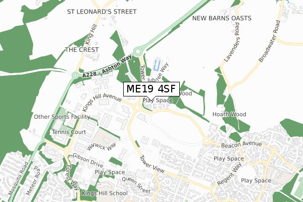 ME19 4SF maps, stats, and open data