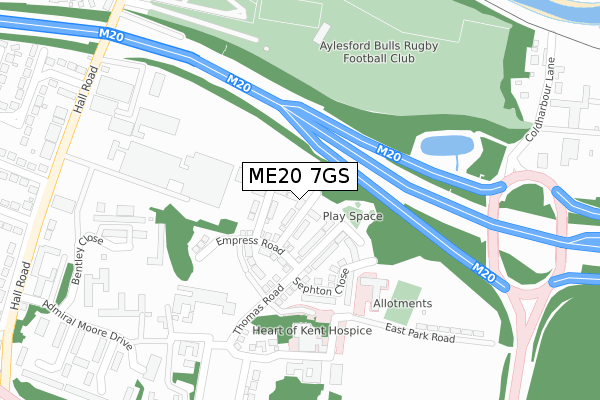 ME20 7GS maps, stats, and open data