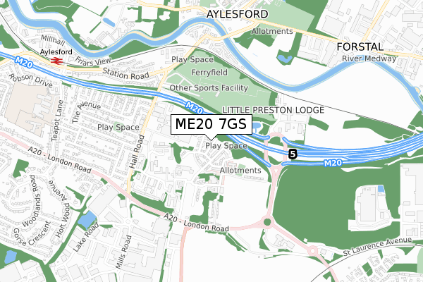 ME20 7GS maps, stats, and open data