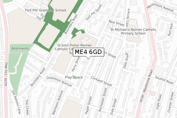 ME4 6GD maps, stats, and open data