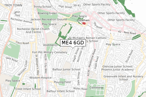 ME4 6GD maps, stats, and open data