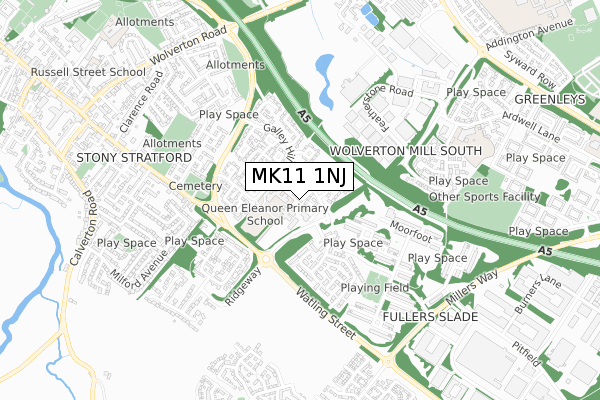 MK11 1NJ maps, stats, and open data