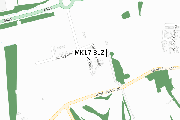 MK17 8LZ maps, stats, and open data