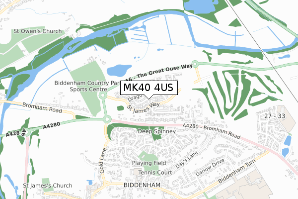 MK40 4US maps, stats, and open data